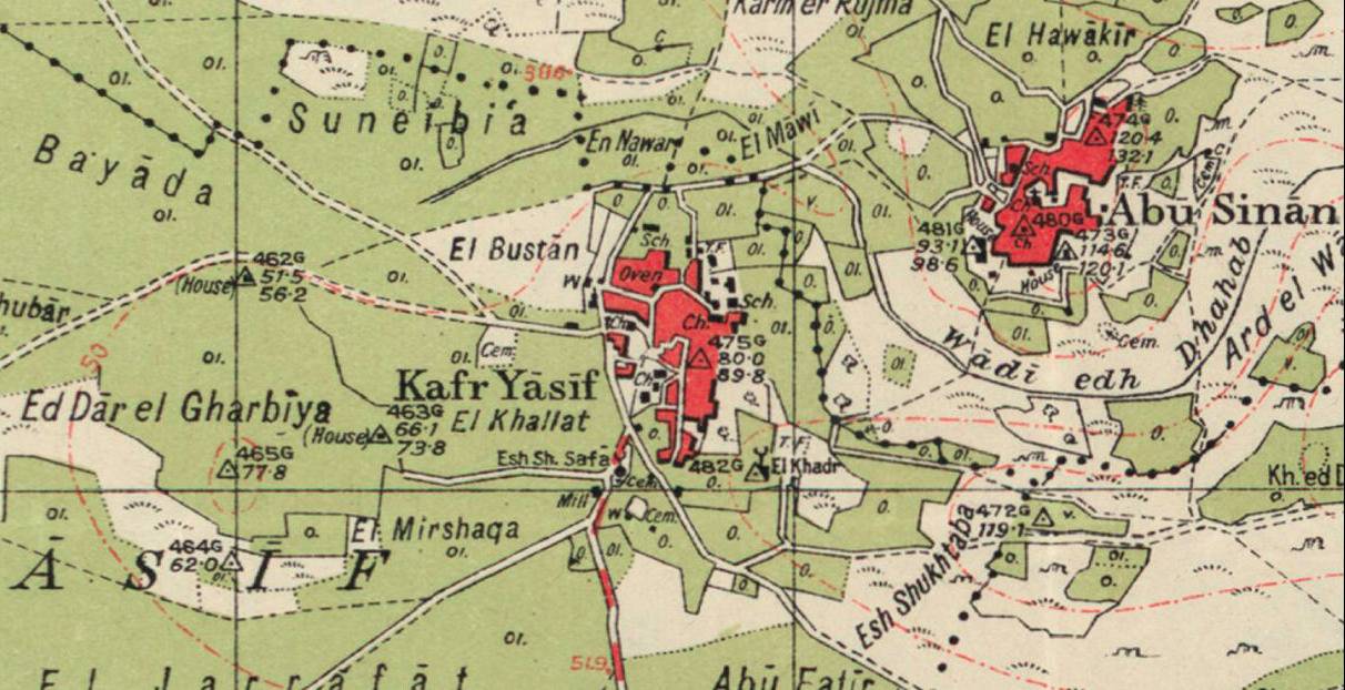 Kafr Yasif - Palestine Open Maps